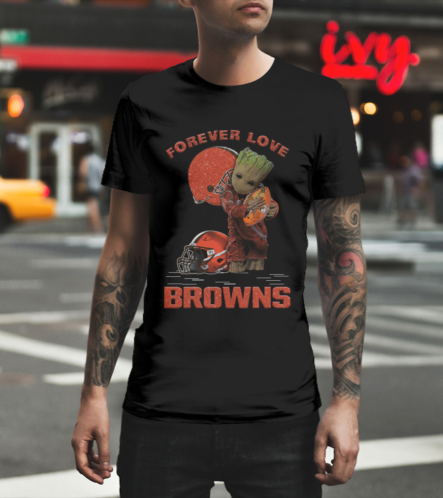 Forever Love Browns Groot Football T-Shirt