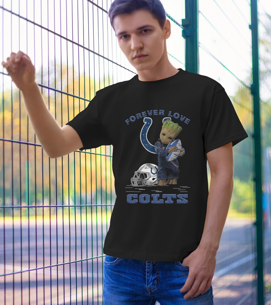 Forever Love Groot Indianapolis Colts Football T-Shirt