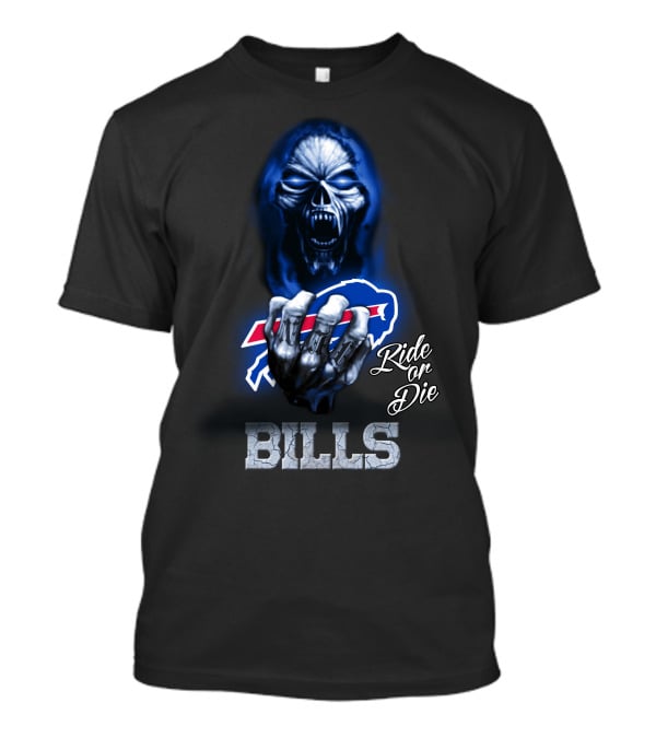 Buffalo Bills Ride Or Die Skull Nfl 146 Hd0004 T-Shirt