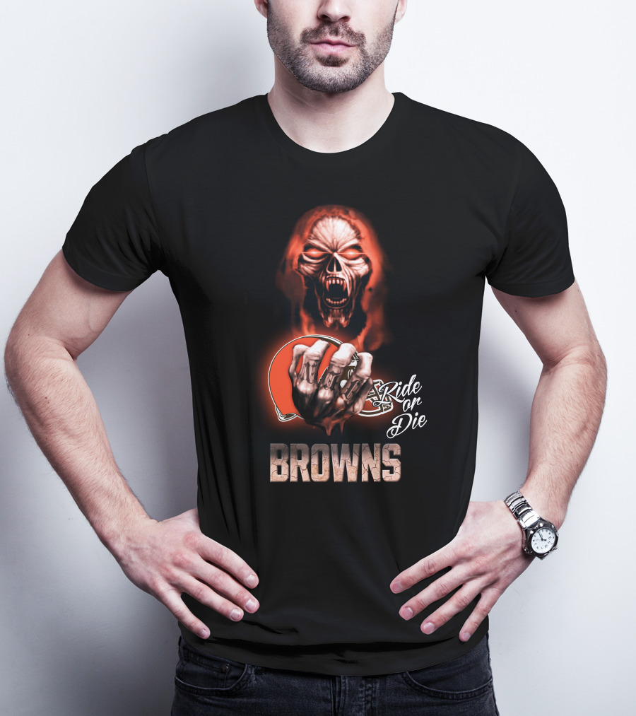 Browns Nfl Cleveland Ride Or Die 146 Hd0008 T-Shirt
