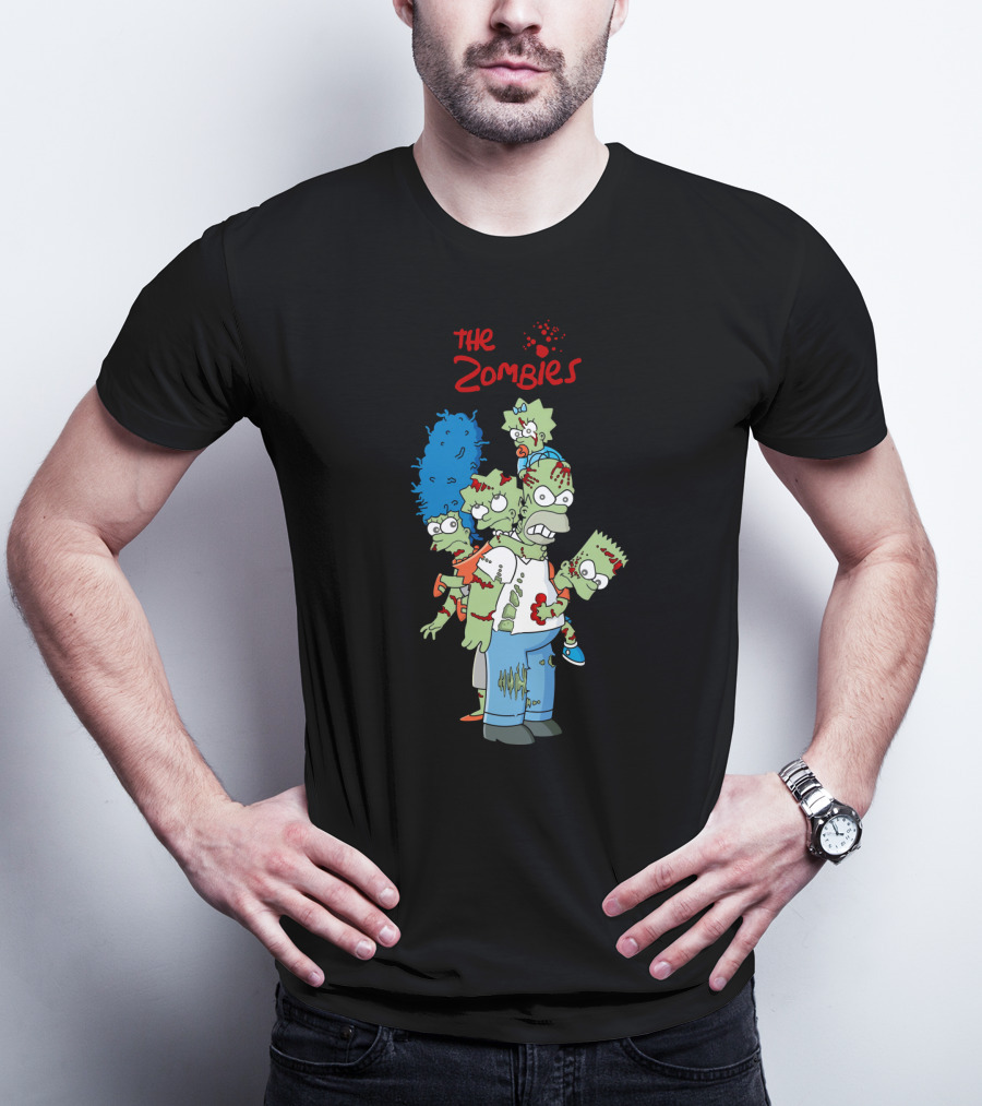 The Zoombies Family Parody Undead Springfield Icons T-Shirt