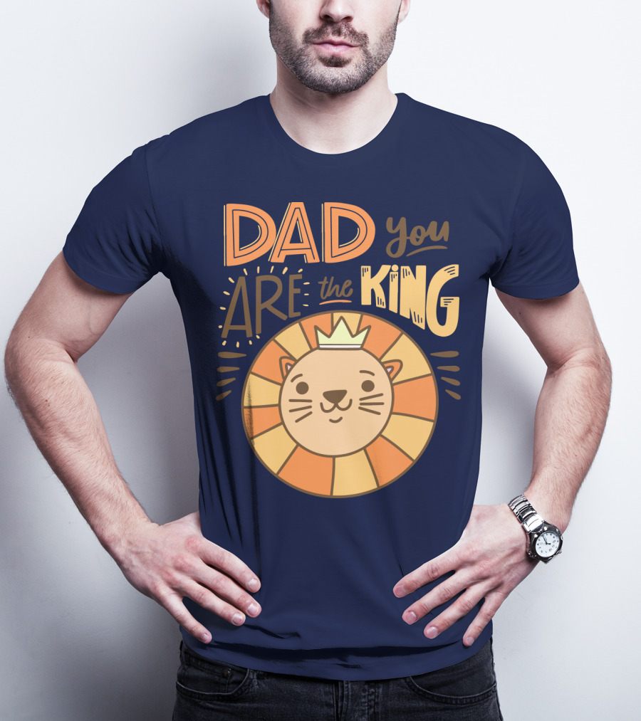 Dad You Are The King Lion With Crown T-Shirt