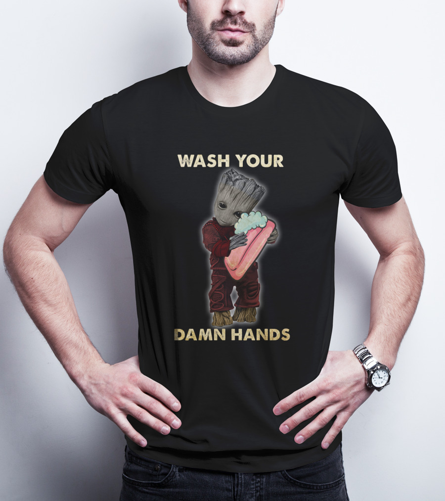 Wash Your Damn Hands G Hug Soap T-Shirt