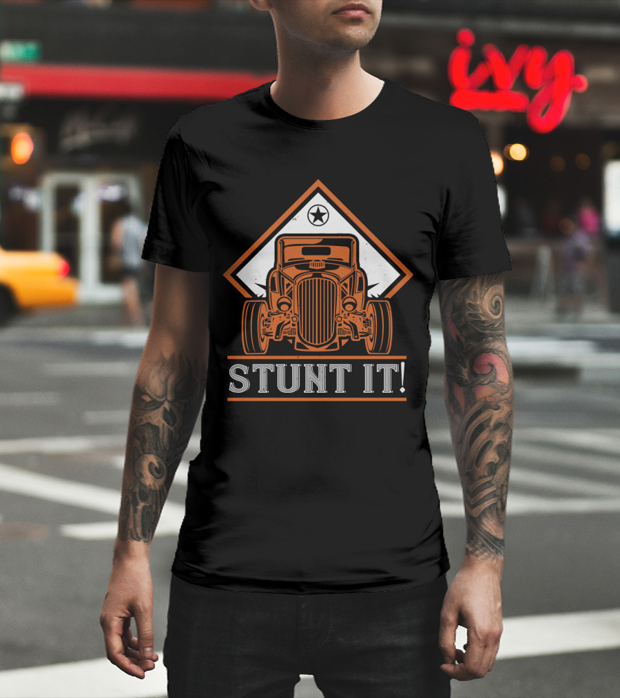 Stunt IT Hot Rod Star Triangle T-Shirt