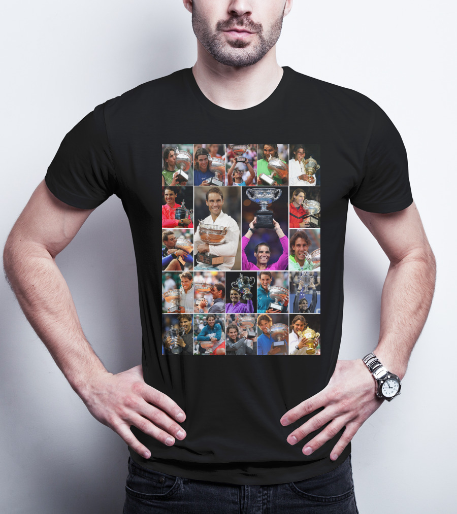Nadal Trophy Collection 21 Grand Slam Victories T-Shirt