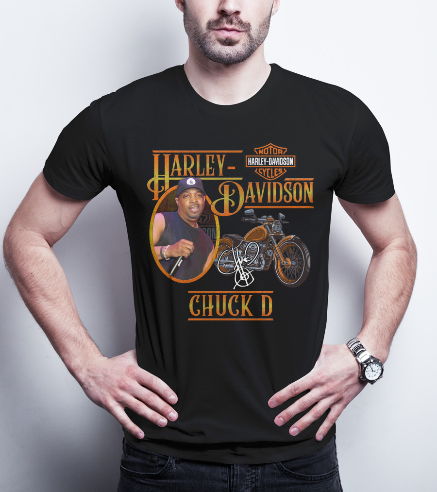 Harley Davidson Motorcycle Chuck D T-Shirt