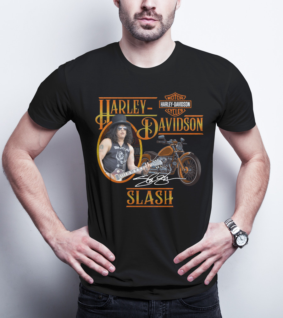 Harley Davidson Motor Cycles Slash T-Shirt