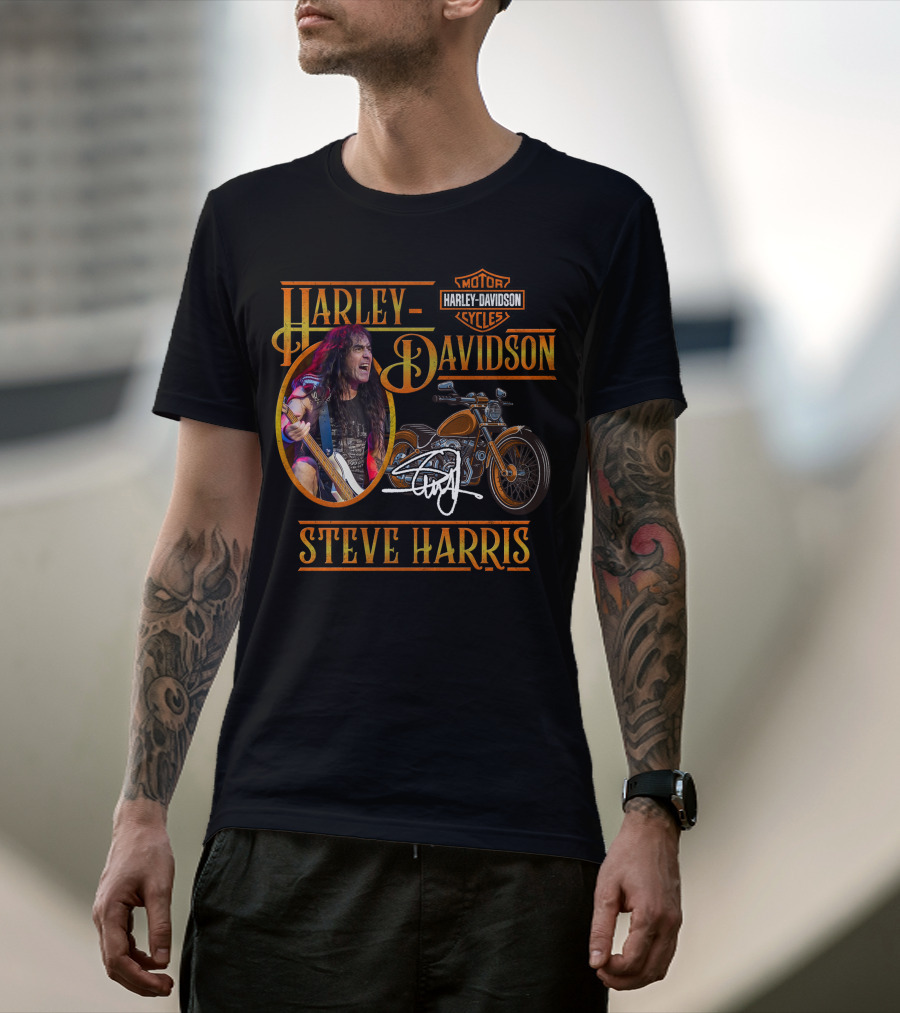 Harley Davidson Motorcycles Steve Harris T-Shirt