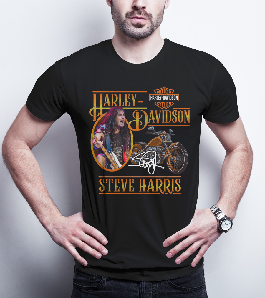 Harley Davidson Motorcycles Steve Harris T-Shirt
