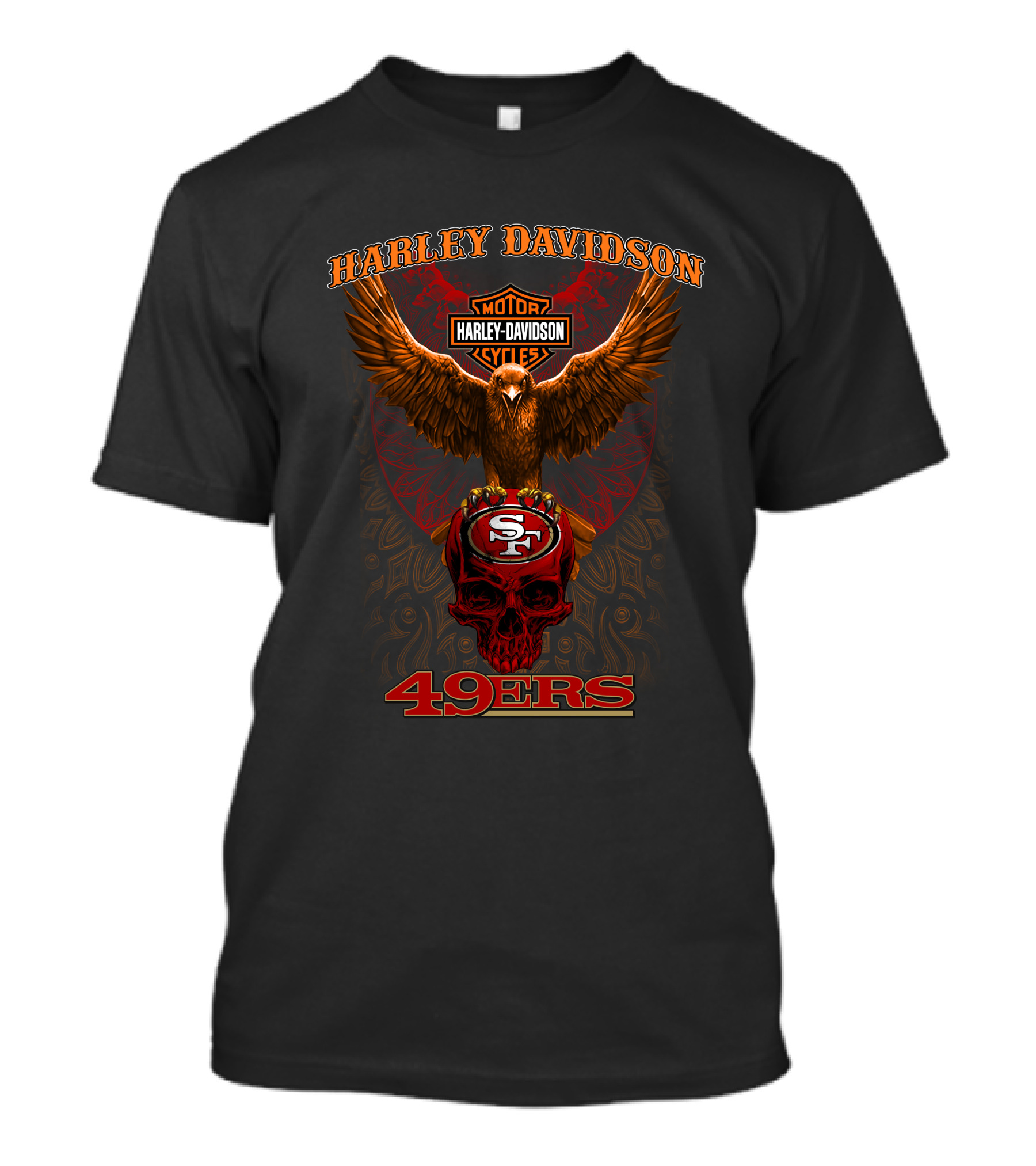 Harley Davidson 49ers Motor Cycles Sf T-Shirt