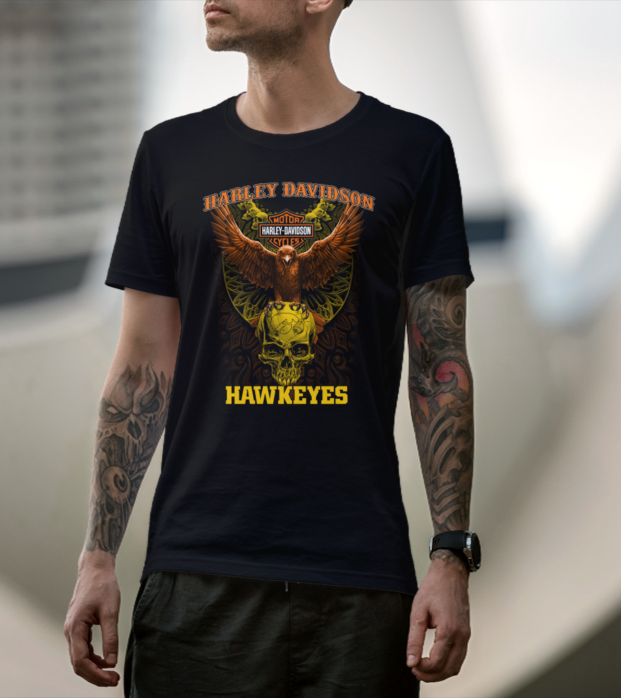Harley Davidson Motor Hawkeyes Cycles T-Shirt
