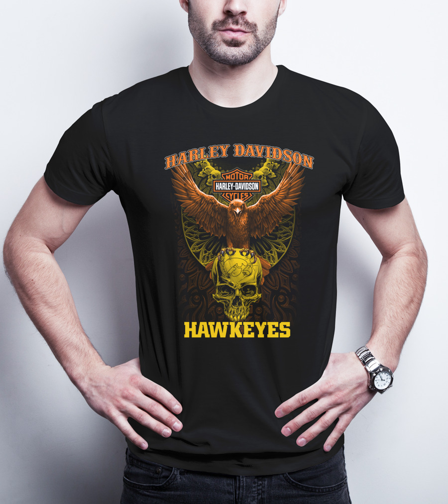 Harley Davidson Motor Hawkeyes Cycles T-Shirt