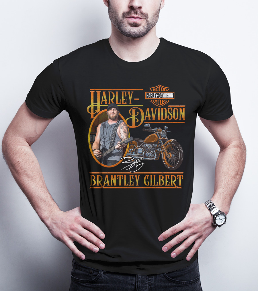 Harley Davidson Motorcycles Brantley Gilbert Signature Edition T-Shirt