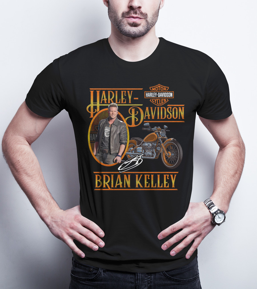Brian Kelley Harley Davidson Motor Cycles T-Shirt