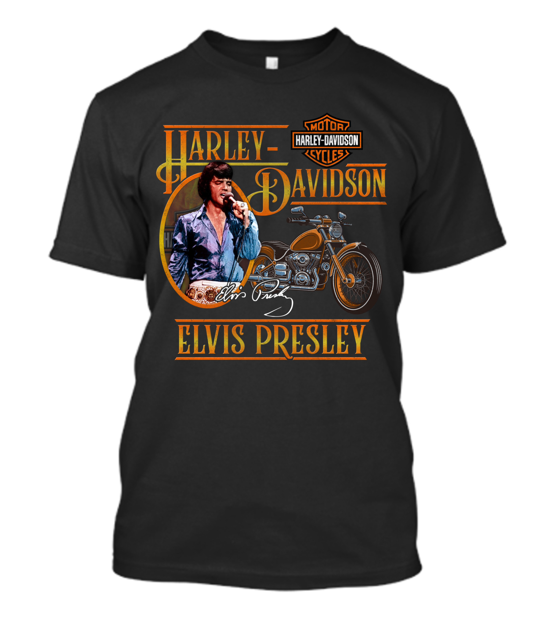 Harley Davidson Elvis Presley Motor Cycles T-Shirt