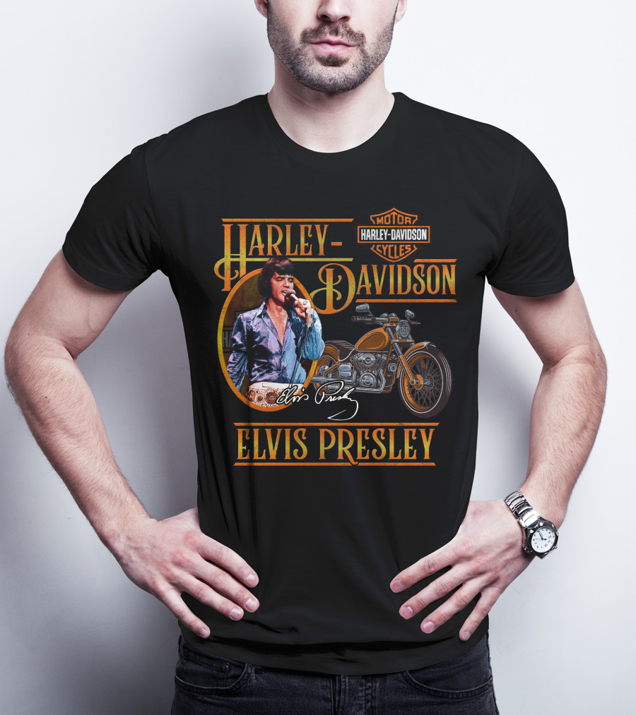 Harley Davidson Elvis Presley Motor Cycles T-Shirt