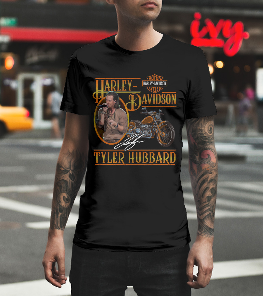 Harley Davidson Tyler Hubbard Motorcycles T-Shirt