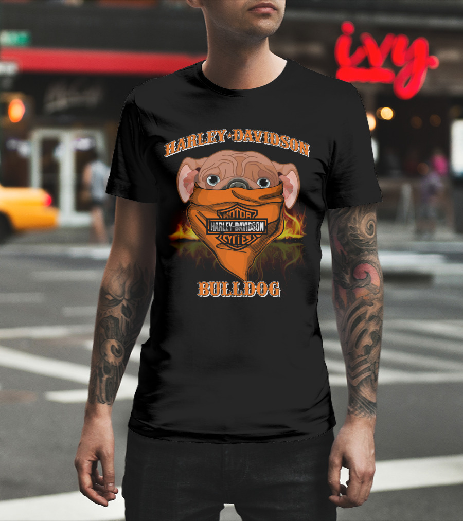 Harley Davidson Bulldog Motor Cycles T-Shirt