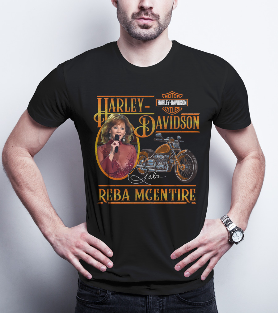 Reba Mcentire Harley Davidson Motor Cycles T-Shirt