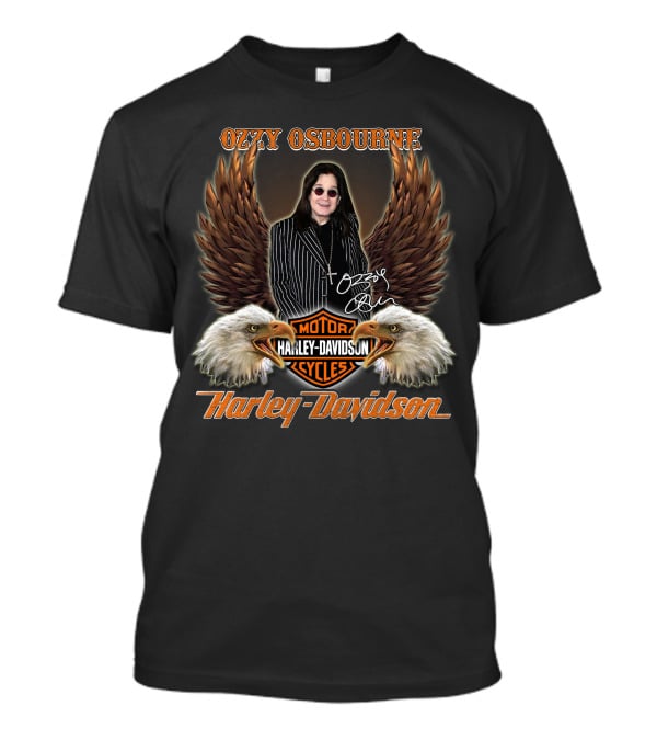 Ozzy Osbourne Harley Davidson Motor Cycles T-Shirt