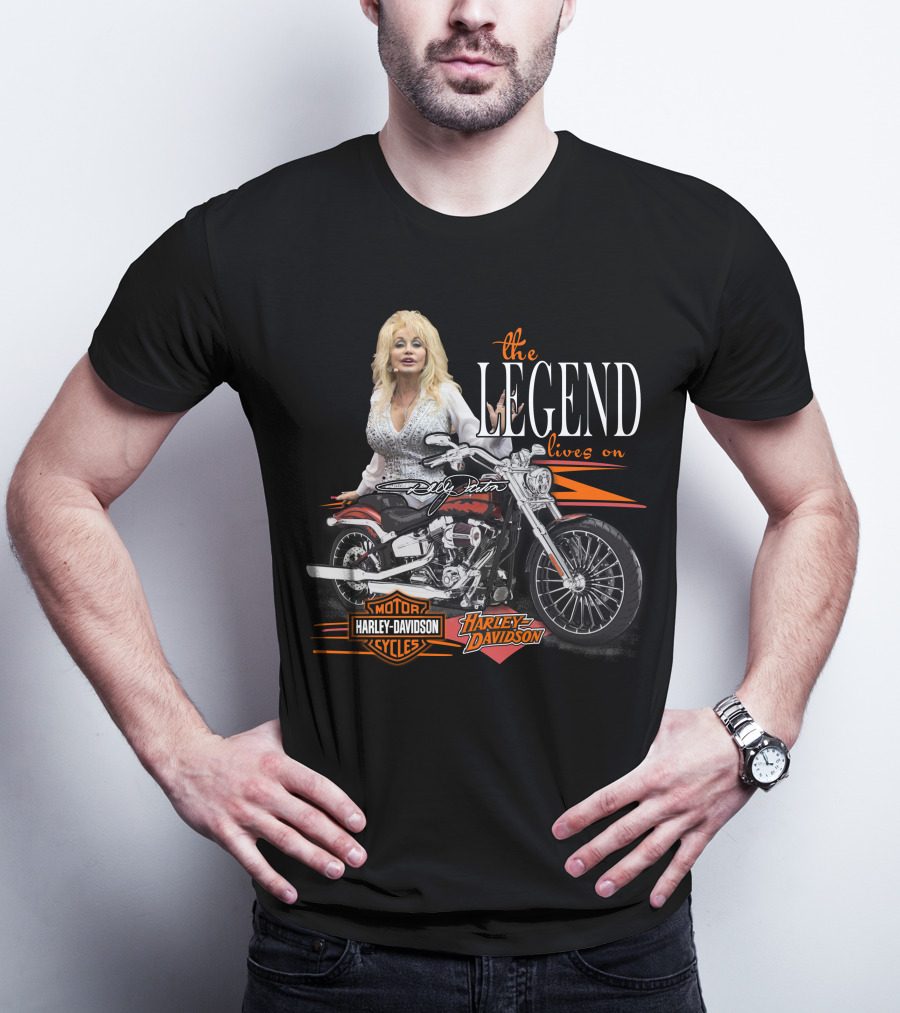Dolly Parton The Legend Lives On Harley Davidson Cycles T-Shirt