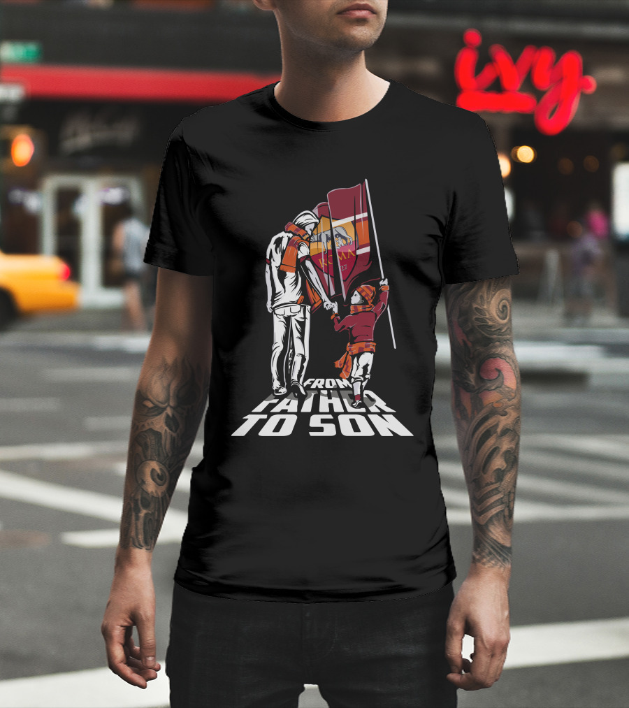 AS Roma From Father To Son T-Shirt