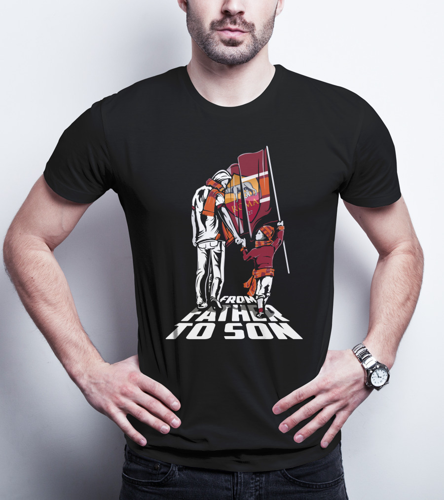 AS Roma From Father To Son T-Shirt