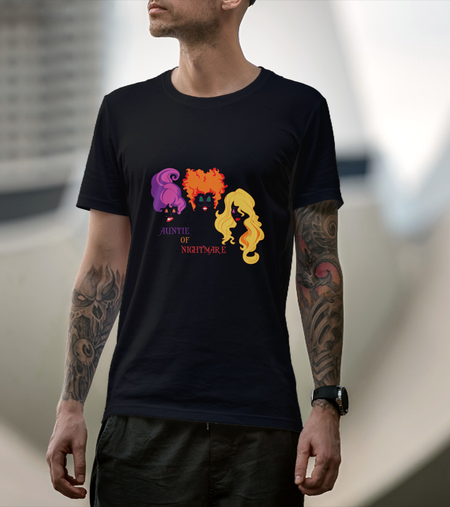 Auntie Of Nightmare Hocus Pocus Witches T-Shirt