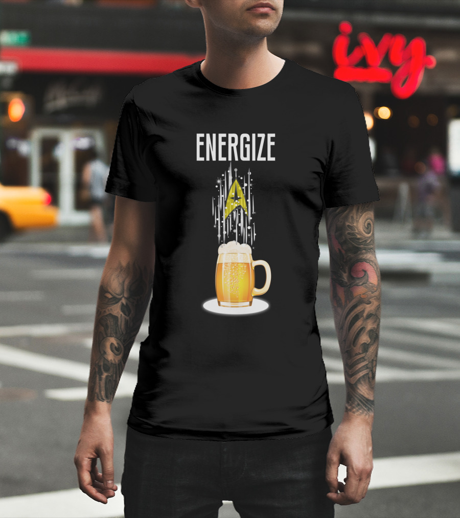 Energize Beer StarTR Badge T-Shirt