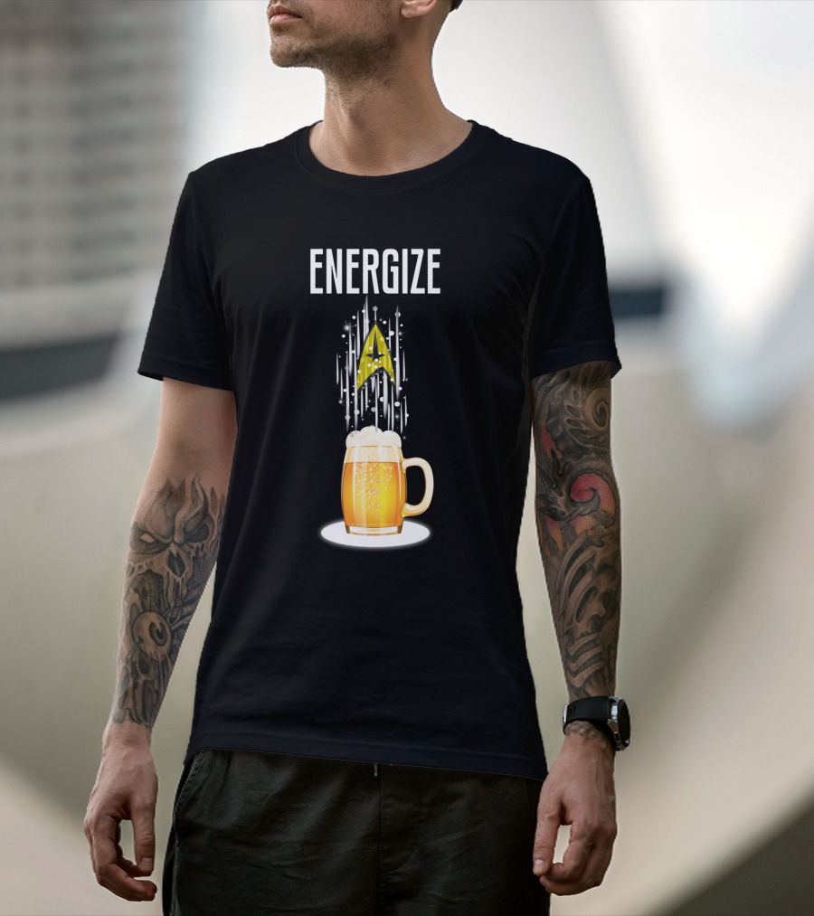 Energize Beer StarTR Badge T-Shirt