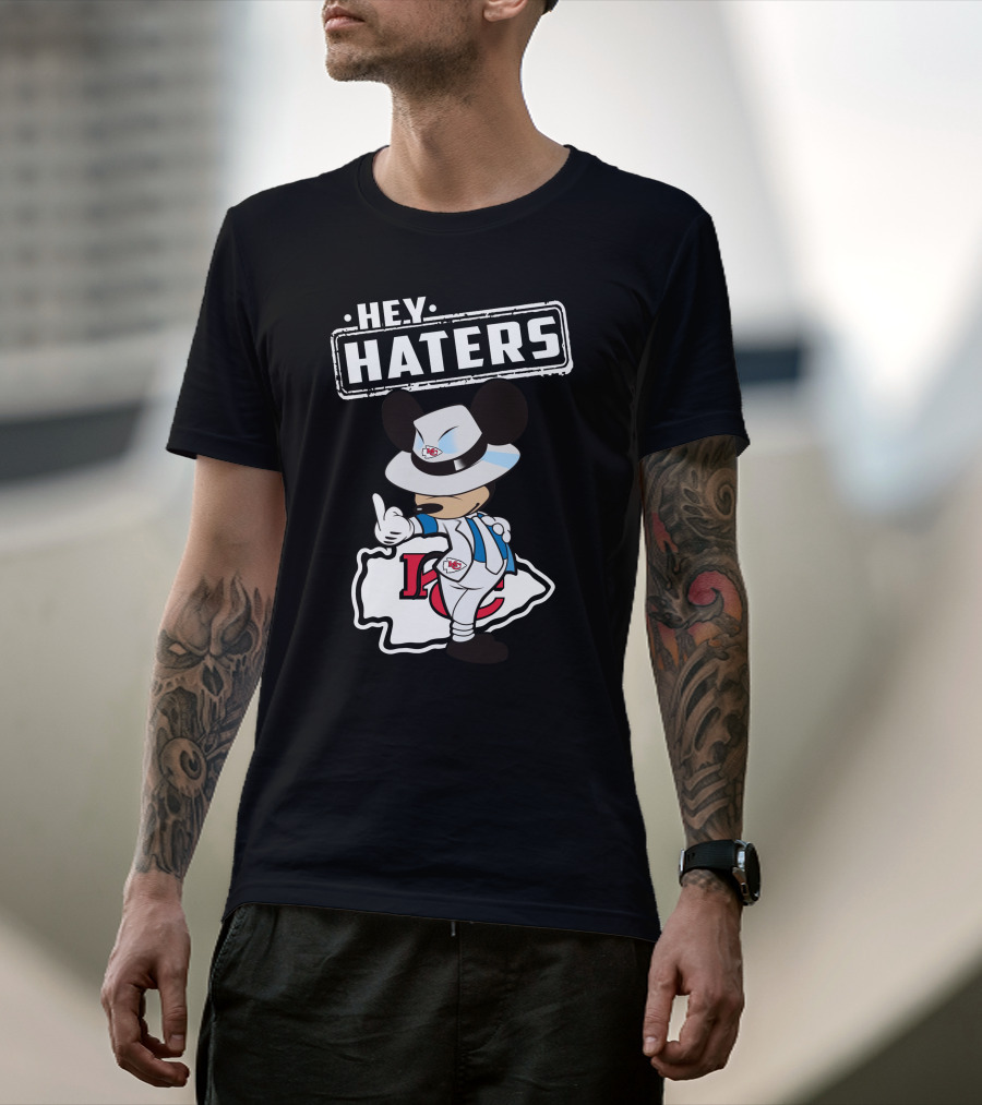 HEY HATERS KC Chiefs Mickey Pose T-Shirt
