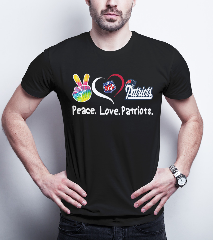 Peace Love NFL Patriots T-Shirt