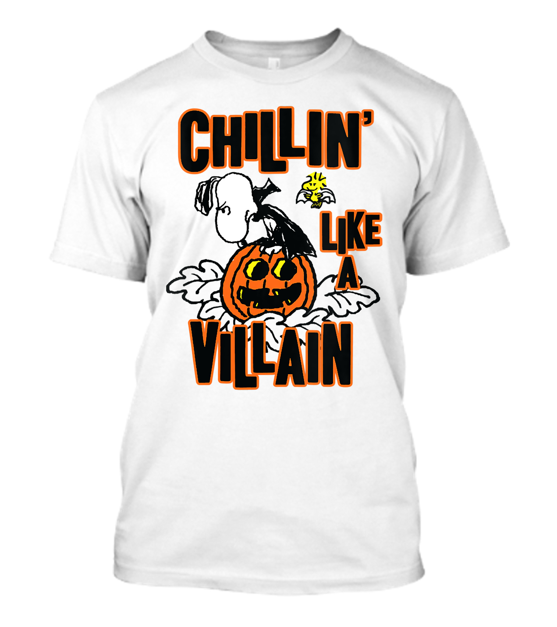 Chillin’ Like A Villain Halloween Pumpkin And Characters T-Shirt