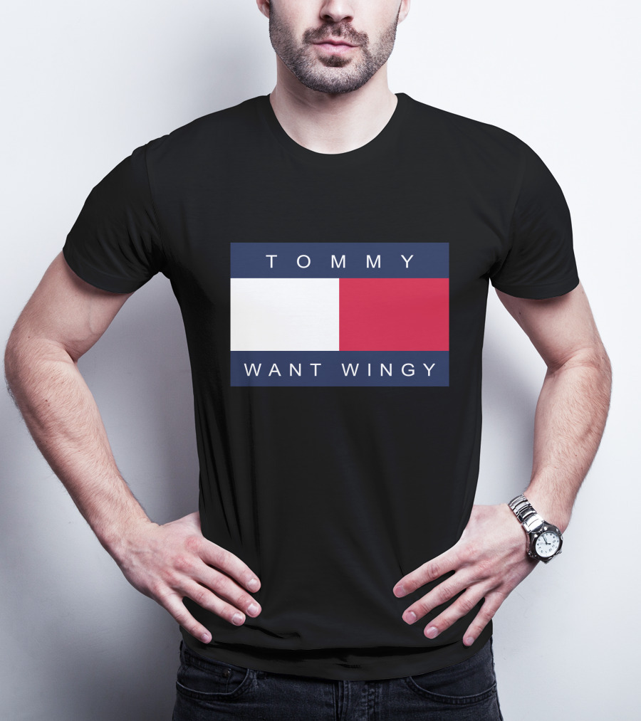 TOMMY WANT WINGY Red White Blue T-Shirt