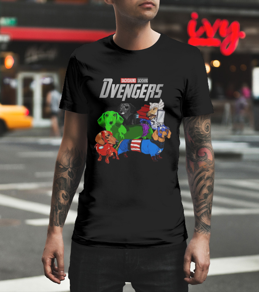 Dachshund Dachshund DVengers T-Shirt