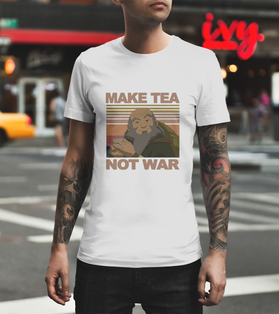 Uncle Iroh Make Tea Not War Retro T-Shirt