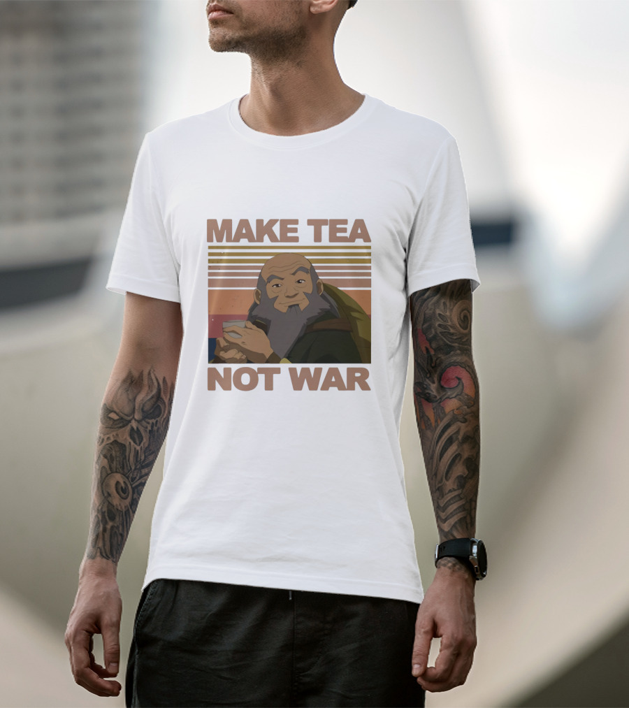 Uncle Iroh Make Tea Not War Retro T-Shirt