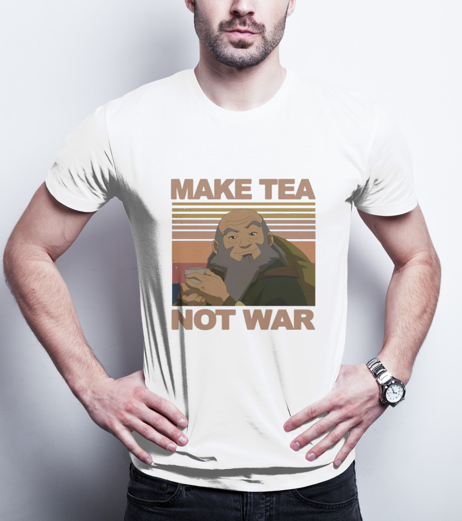 Uncle Iroh Make Tea Not War Retro T-Shirt