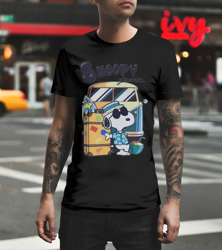 Snoopy Forever Vintage Travel Adventure T-Shirt