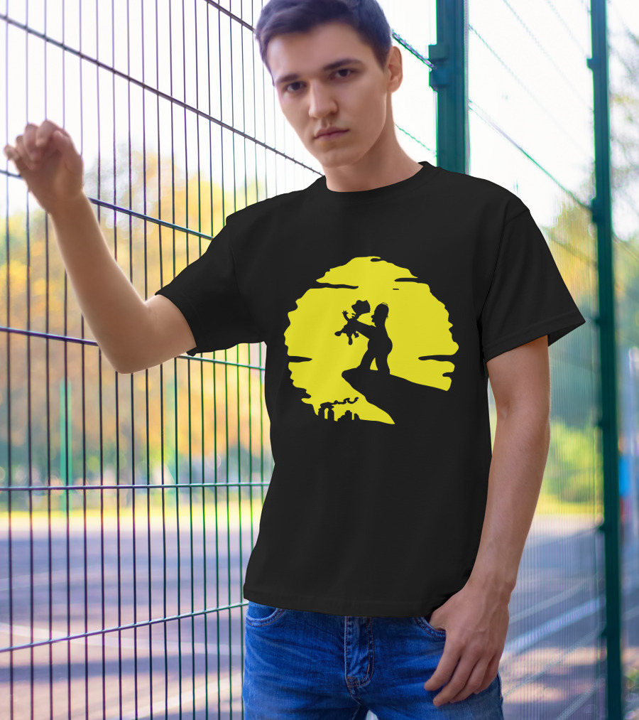 The Simpsons Homer Strangling Bart Lion King Cliff T-Shirt