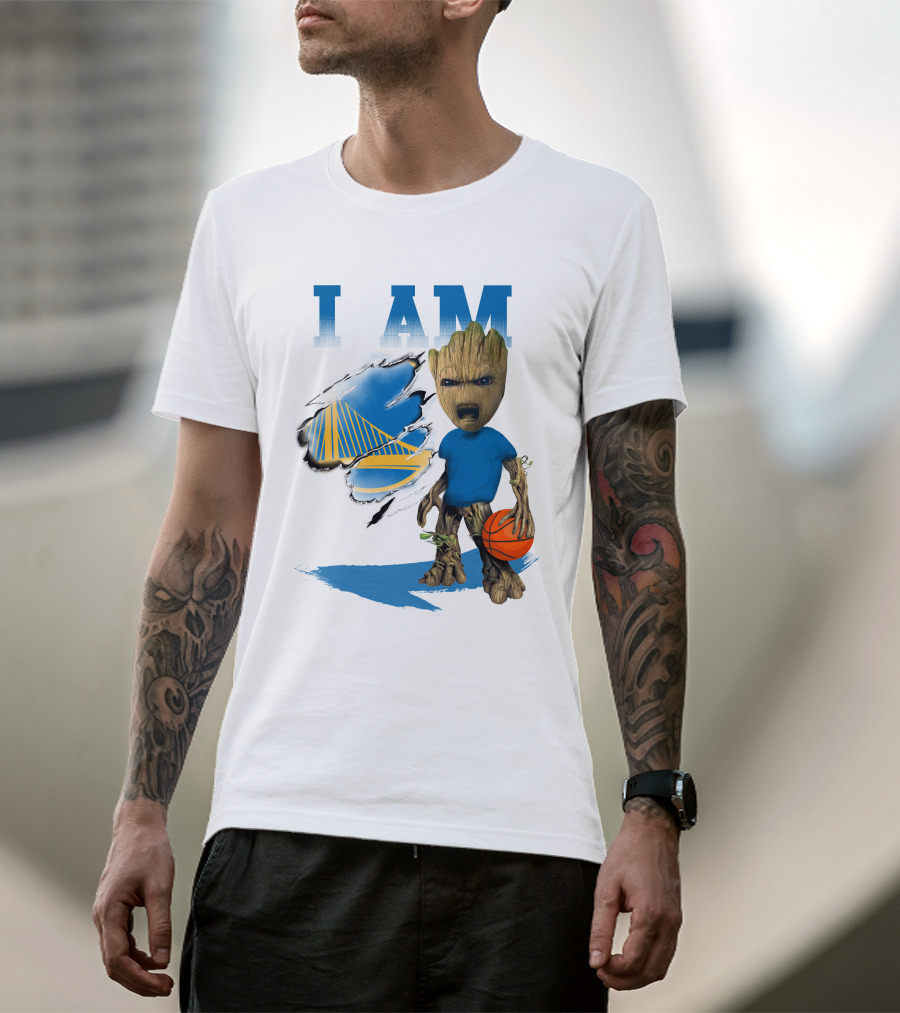 I Am Golden State Warriors Groot Basketball Character T-Shirt