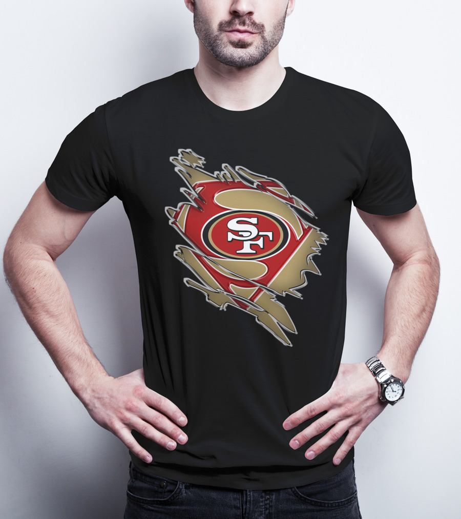 49ers Sf Superman Shield T-Shirt