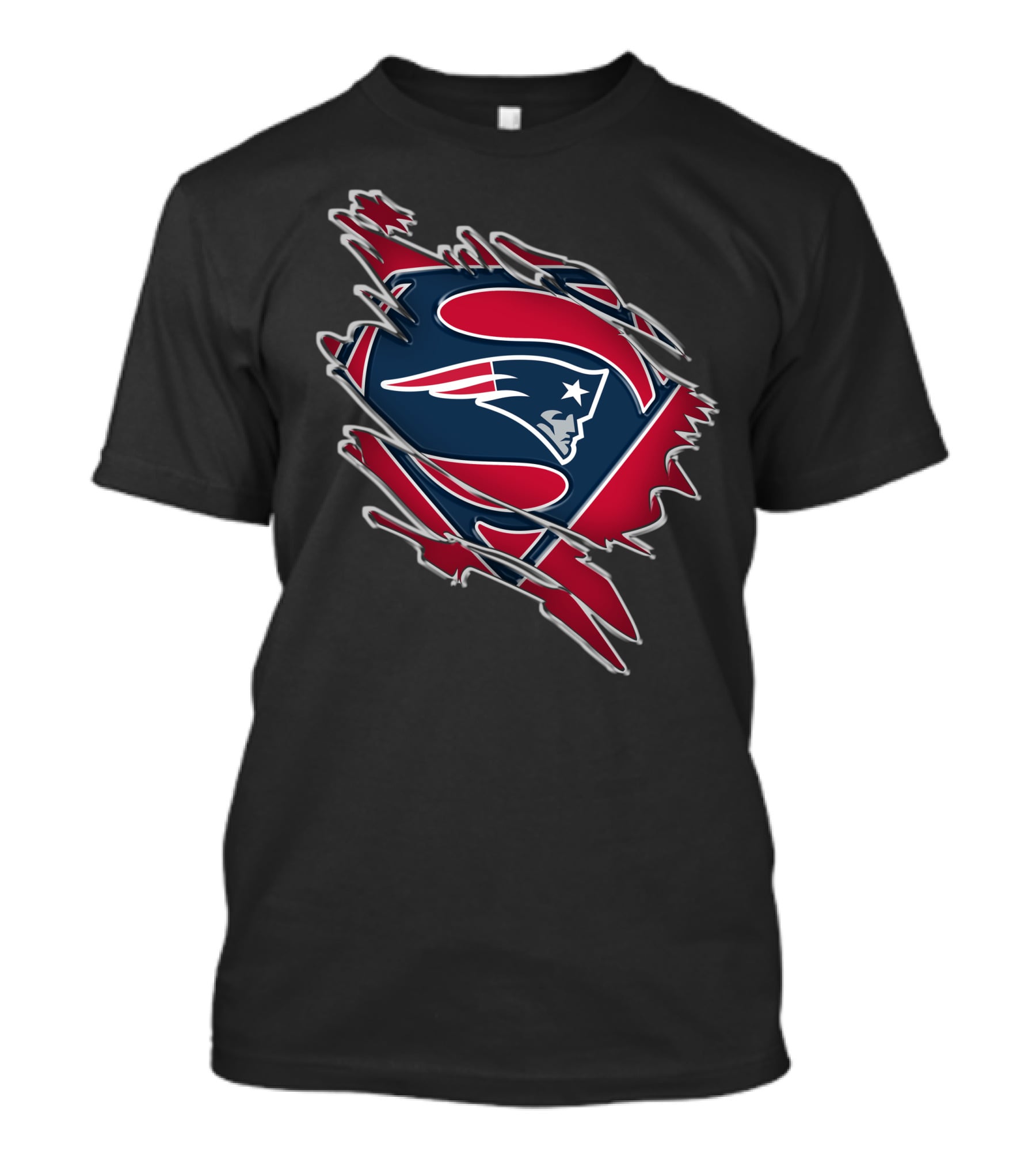 New England Patriots Superman Logo Mashup T-Shirt