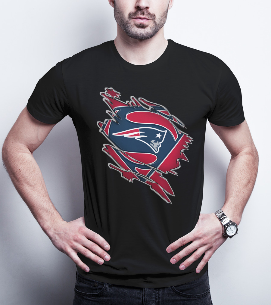 New England Patriots Superman Logo Mashup T-Shirt