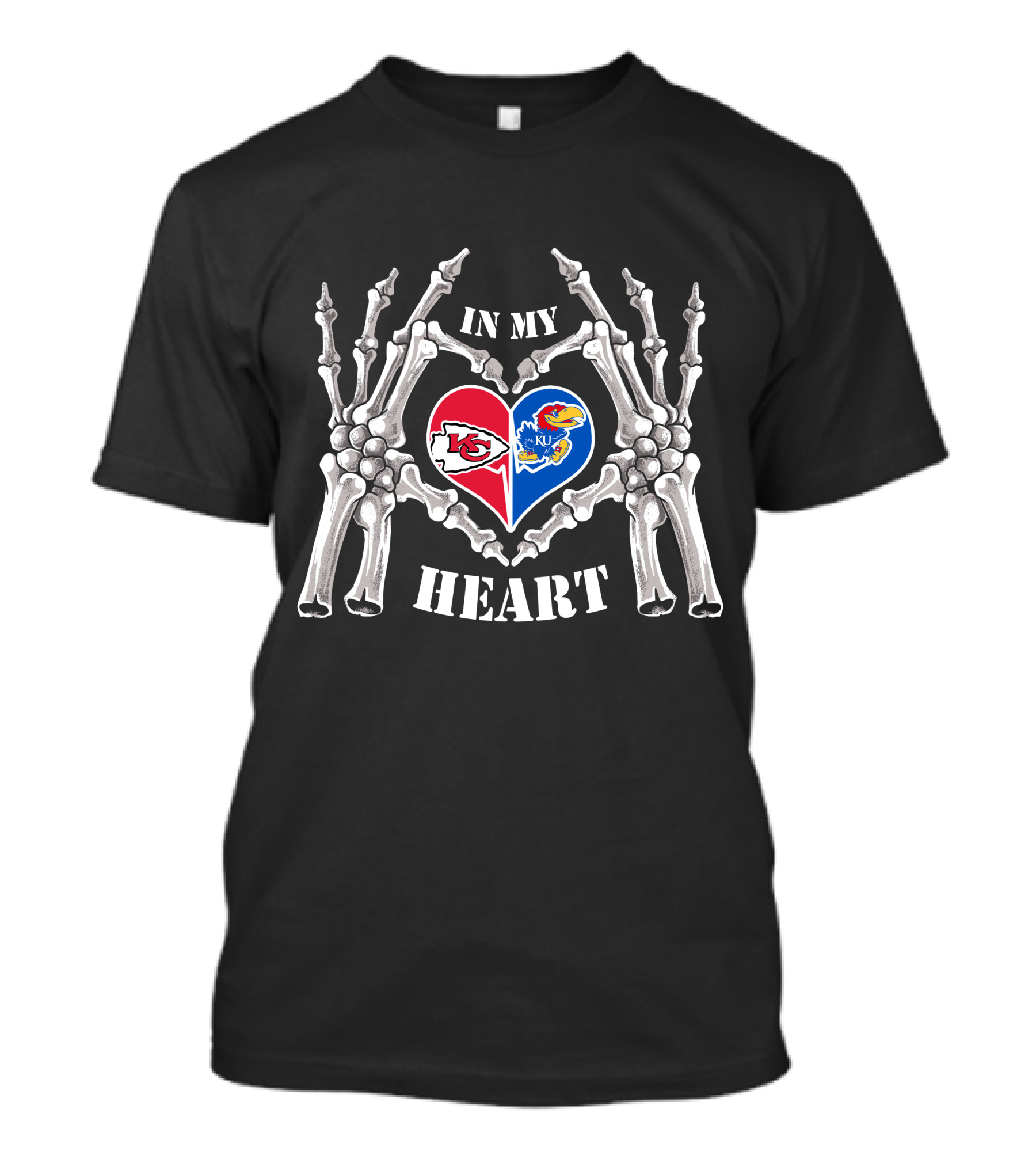 In My Heart Kansas City Chiefs Jayhawks KU T-Shirt