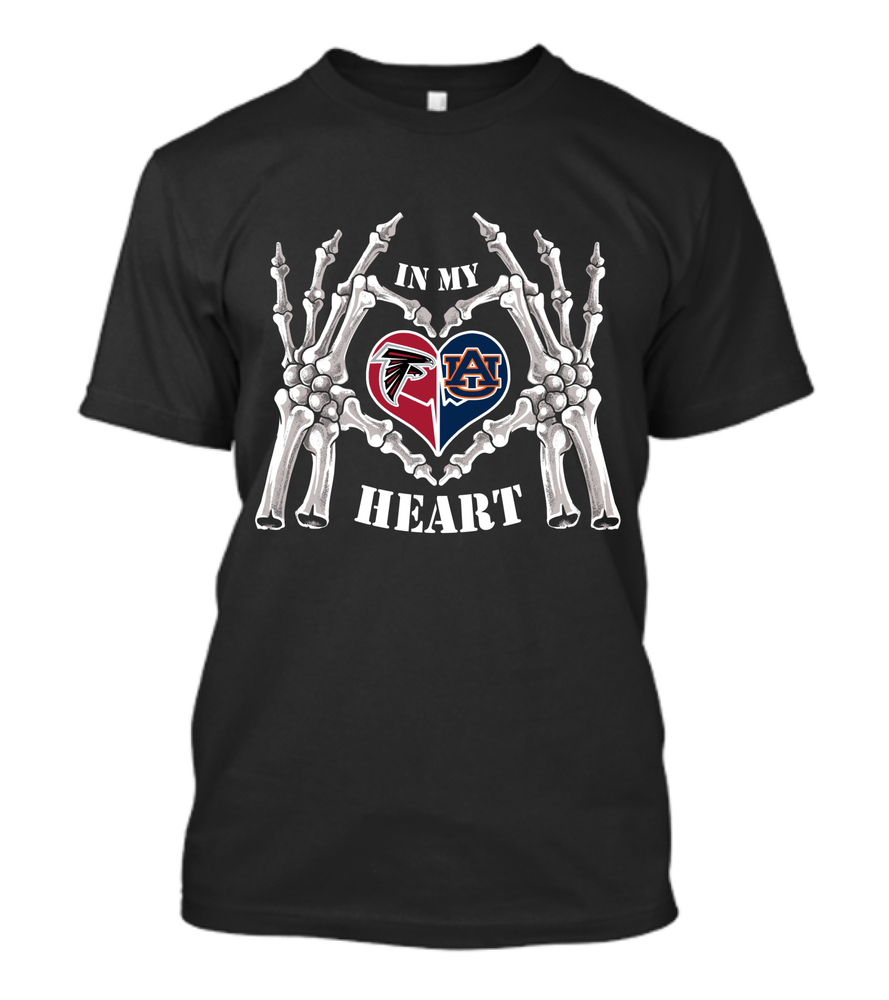 Atlanta Falcons Auburn Tigers In My Heart T-Shirt