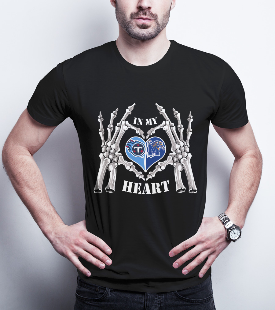 Titans Memphis Tigers In My Heart T-Shirt