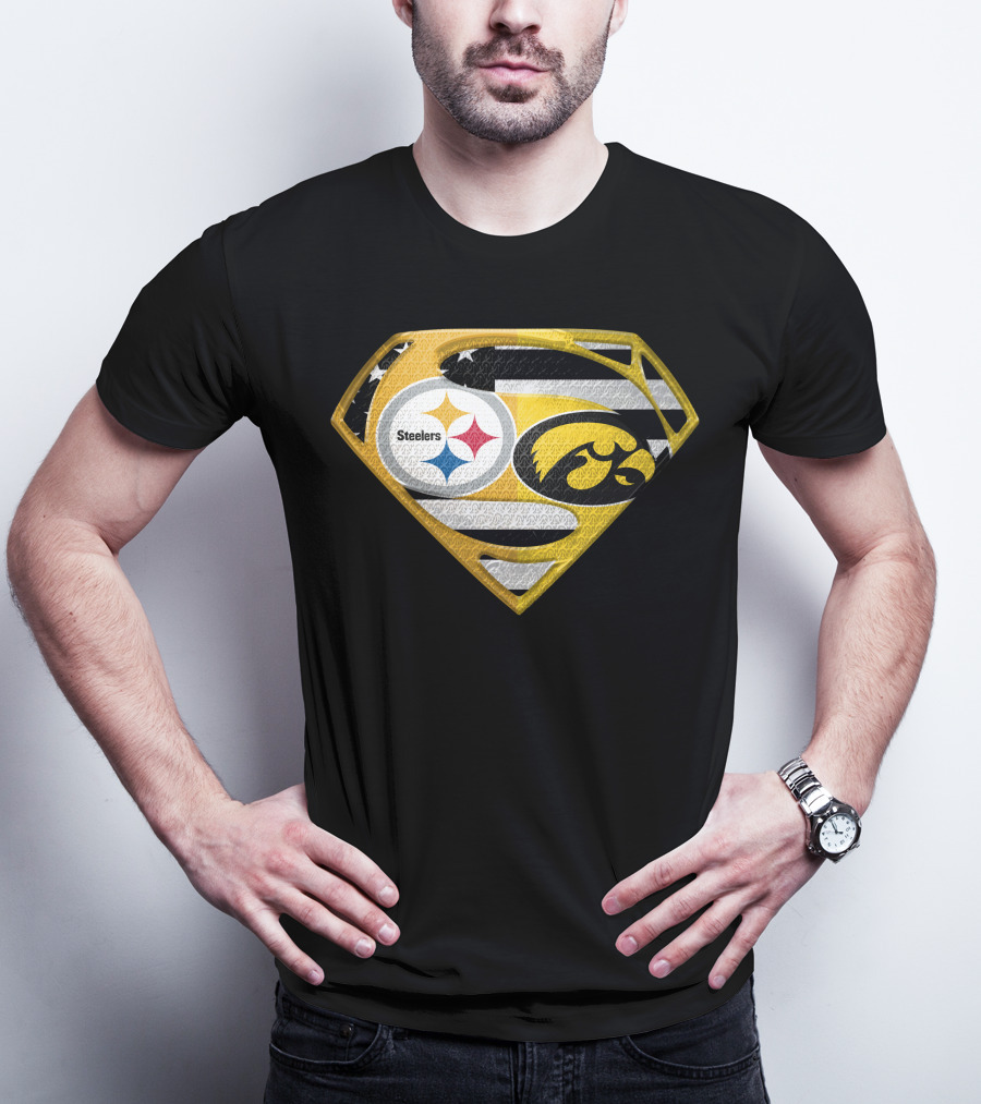 Steelers Superhero Hawkeyes Shield T-Shirt