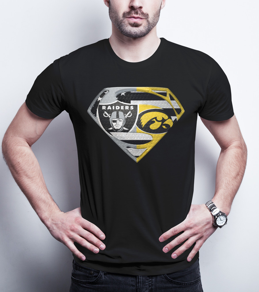 Raiders Iowa Hawkeyes Super Logo Spm T-Shirt