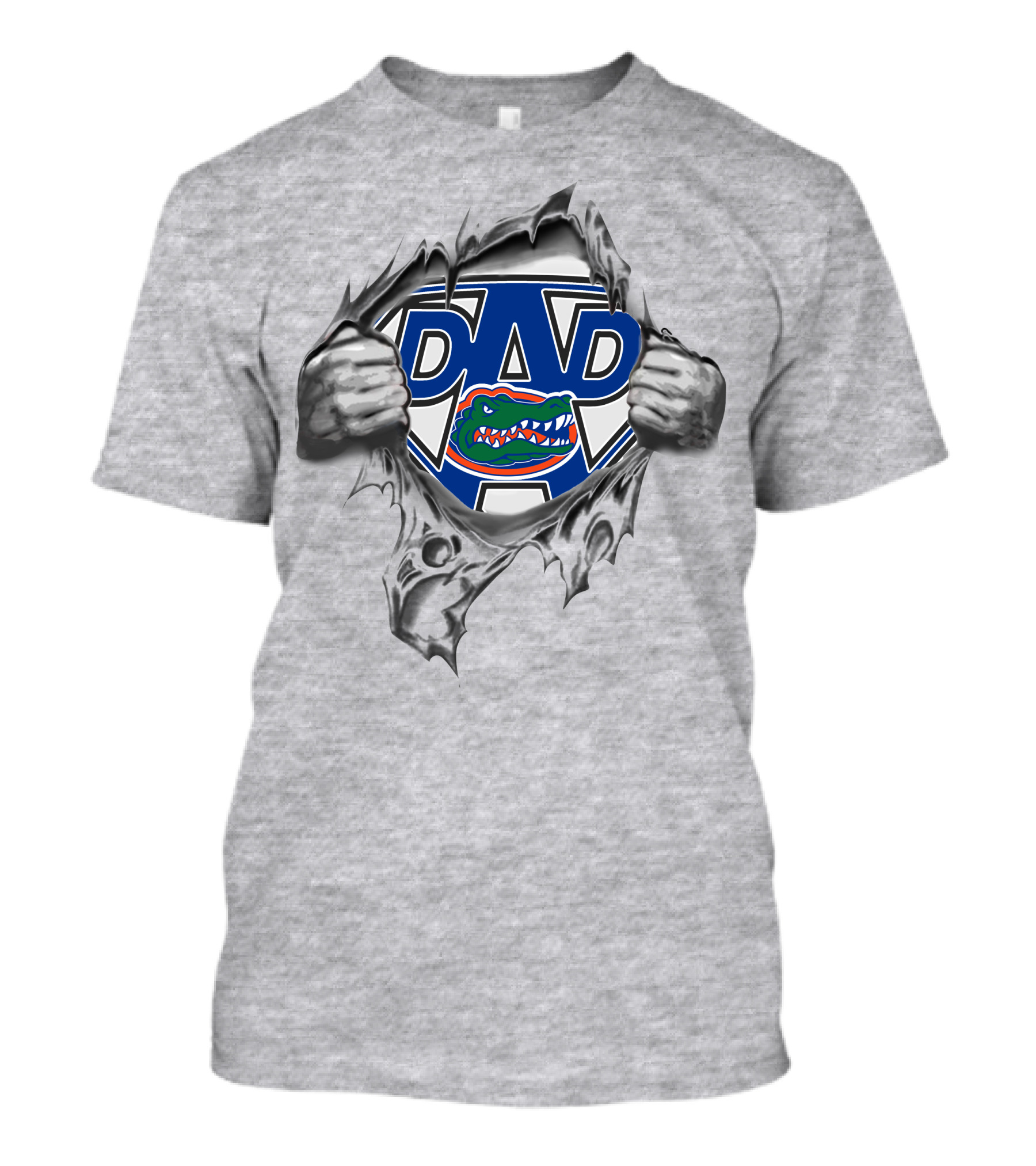 Gators Super Dad Ripped T-Shirt